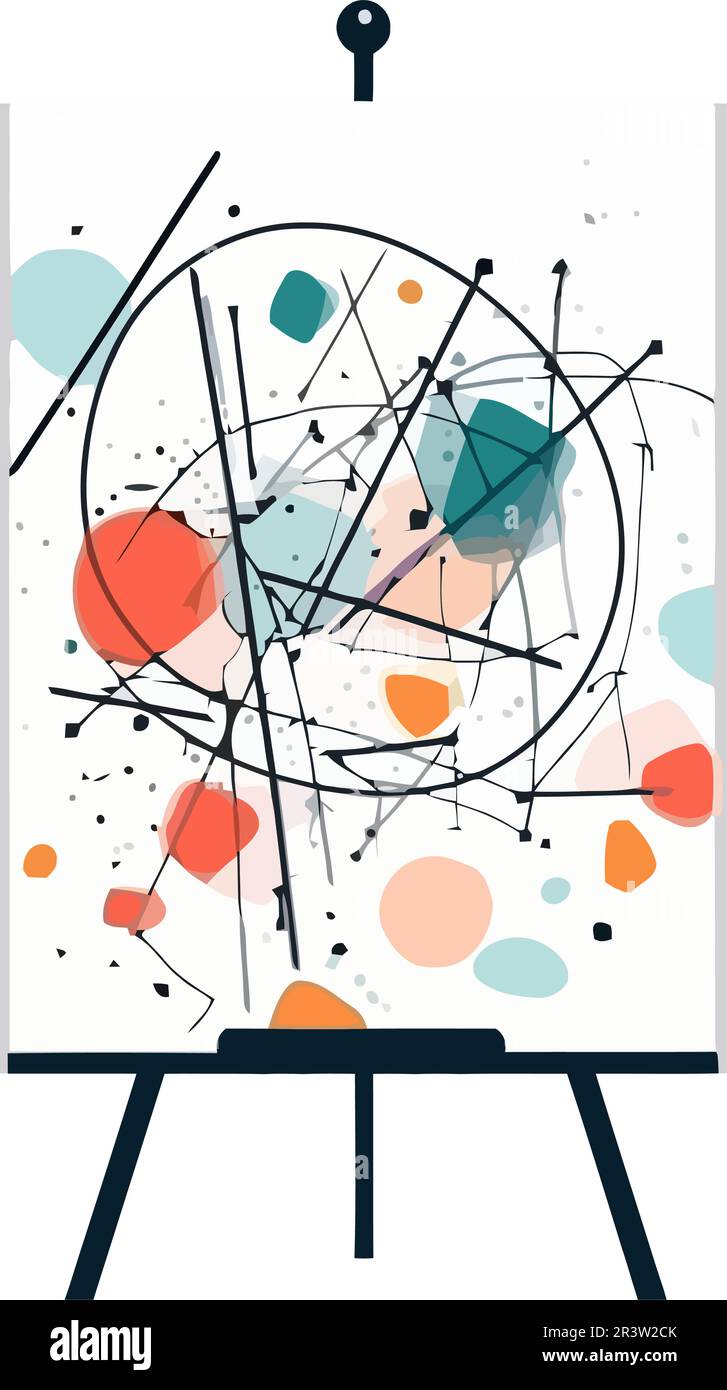 Canvas paint creative with abstract shapes Stock Vector Image & Art - Alamy