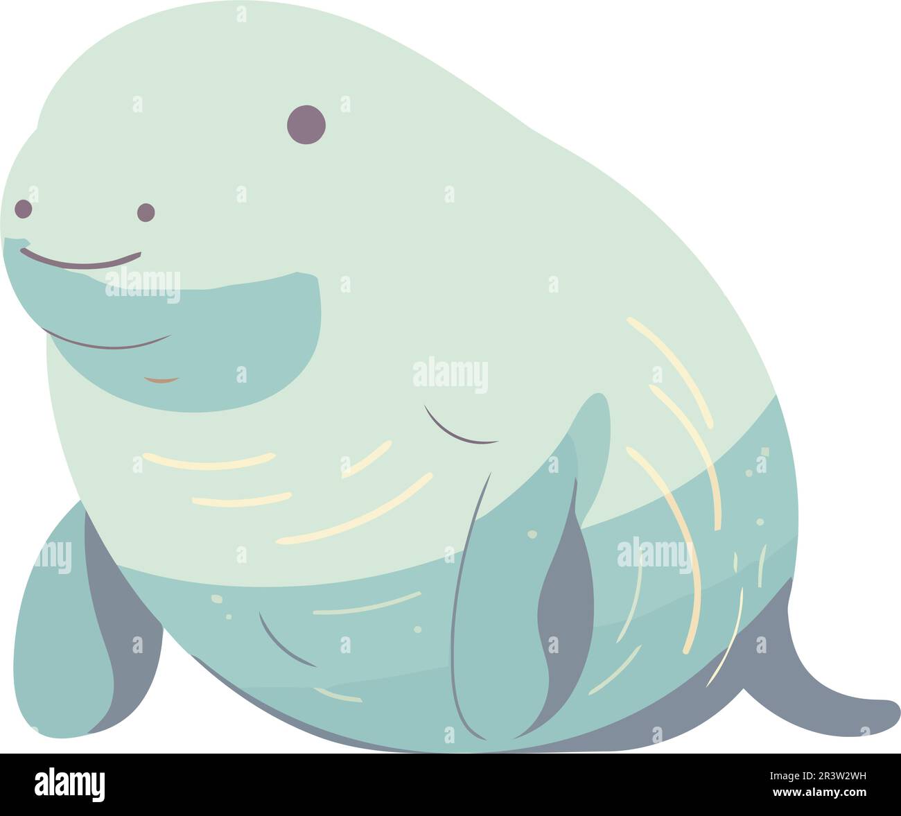 Cute cartoon manatee smiling in underwater Stock Vector Image & Art - Alamy