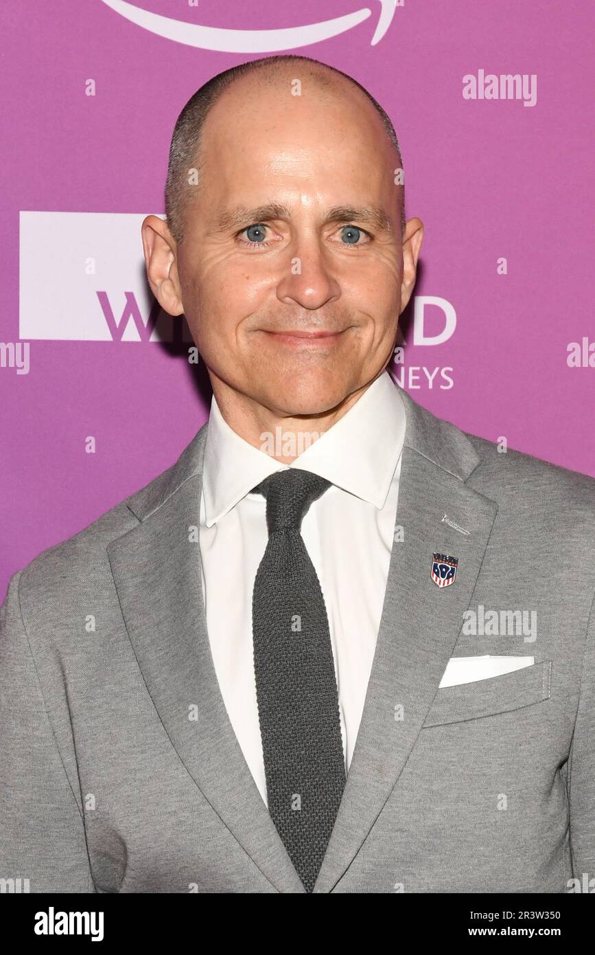 New York, USA. 24th May, 2023. CEO, USA Lacrosse Marc Riccio walking ...