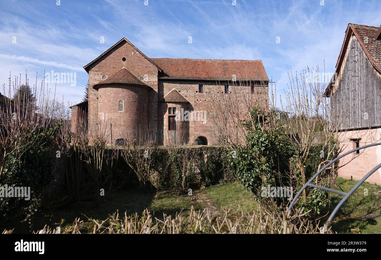 Einhard's Basilica in Steinbach Stock Photo - Alamy