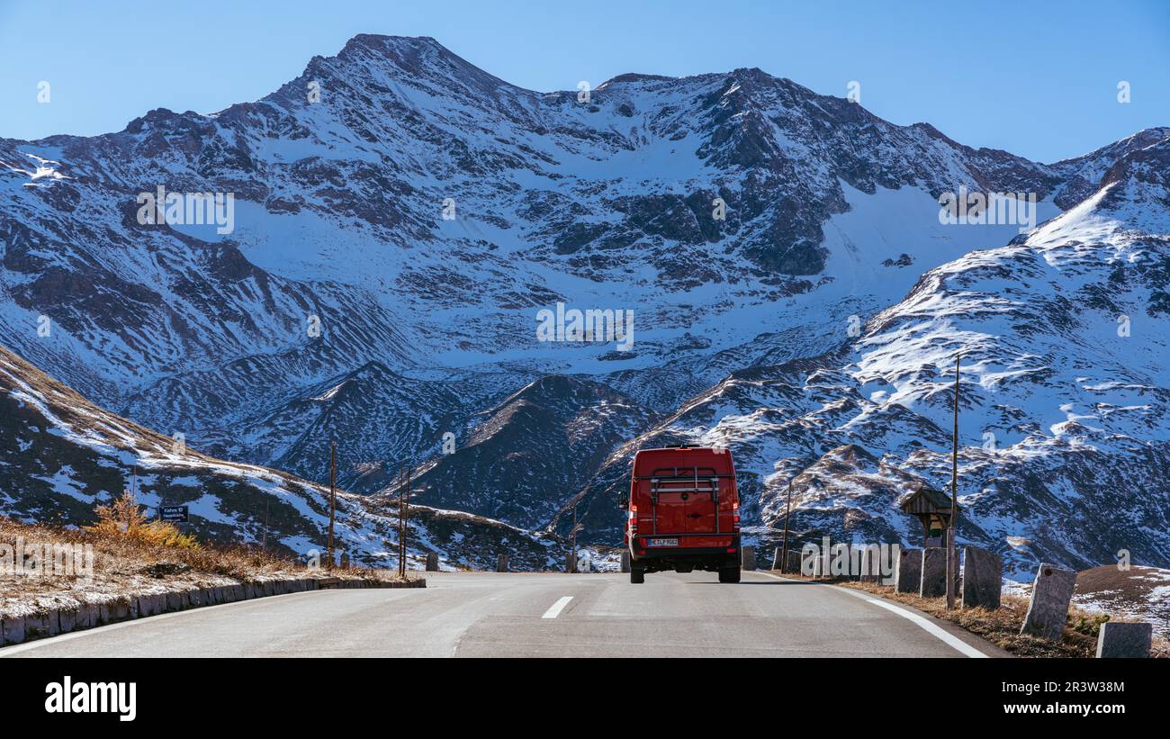 4x4 Campervan, Grossglockner Group, Hohe Tauern, Main Alpine Ridge ...