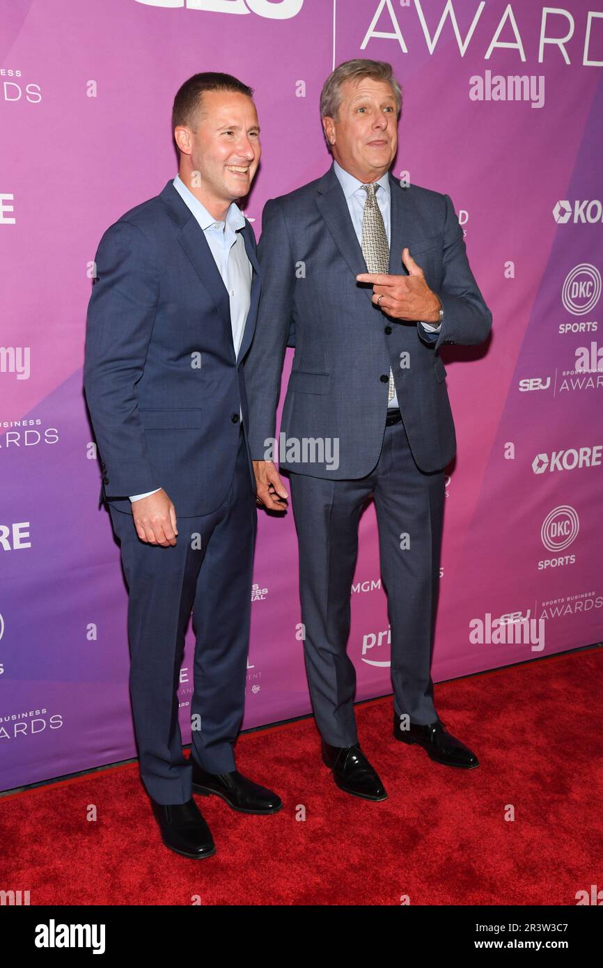 New York, USA. 24th May, 2023. President and COO of the Golden State Warriors Brandon Schneider ...