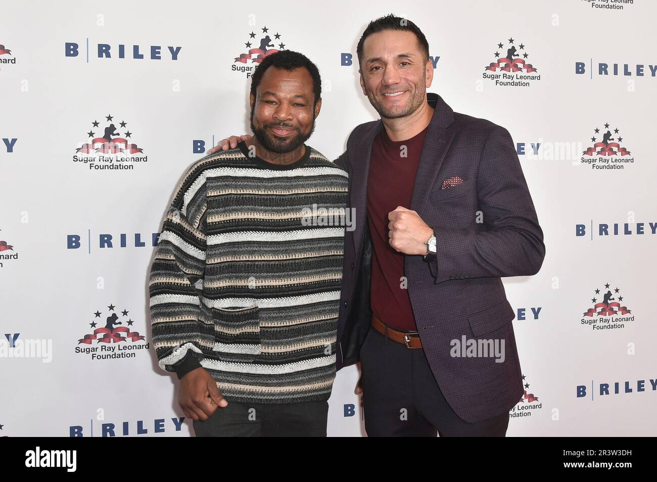 Sugar Shane Mosley, left, and Sergio Mora arrive at the 12th annual ...
