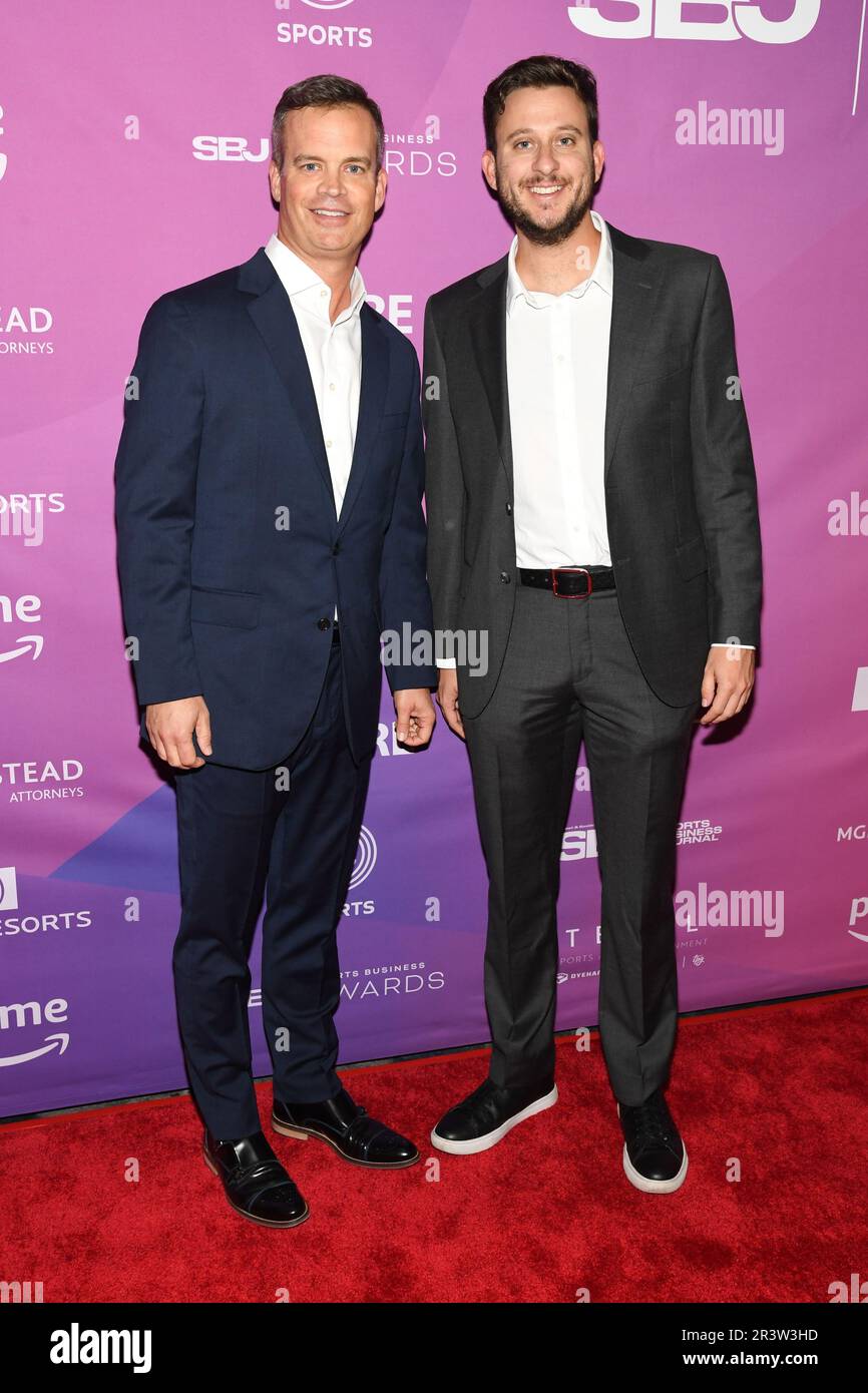 New York, USA. 24th May, 2023. Golf Channel president Mike McCarley and ...