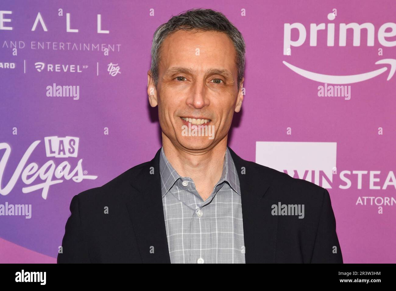 New York, USA. 24th May, 2023. ESPN Chairman Jimmy Pitaro walking the ...