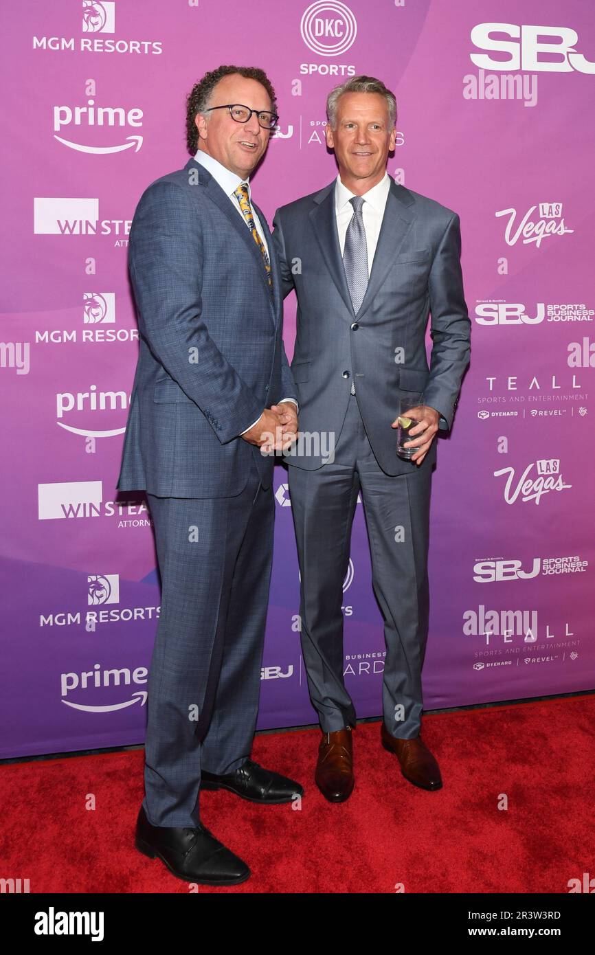 New York, USA. 24th May, 2023. Abraham Madkour and NASCAR president ...