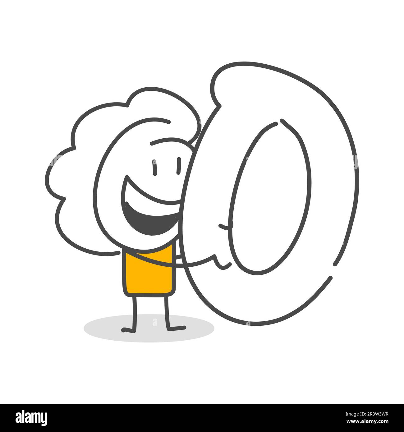 Stick figures. Alphabet. Isolated on white background. Hand drawn ...