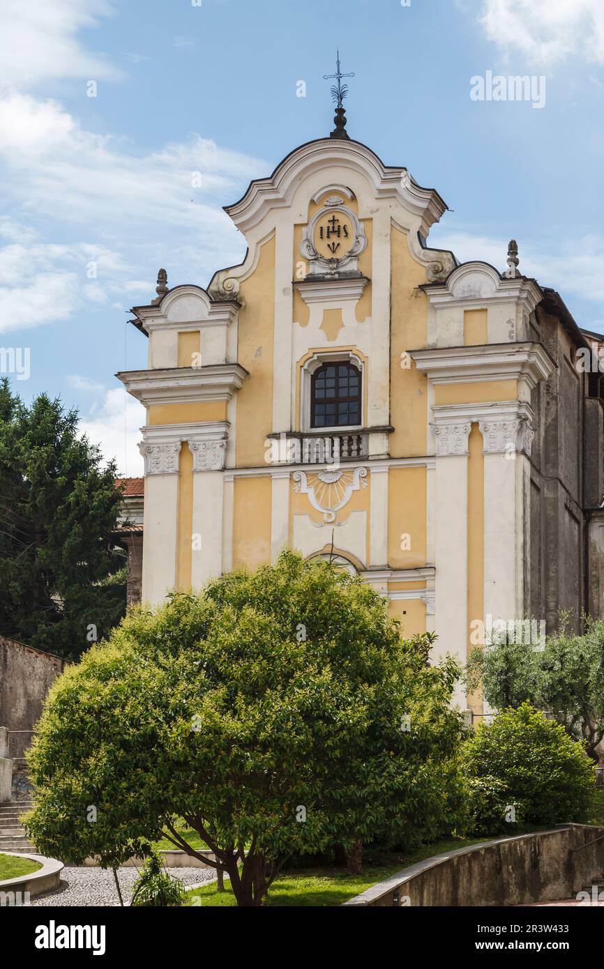 Arona, Chiesa dei Santi Martiri, auch San Graziano, Barockfassade, aus ...