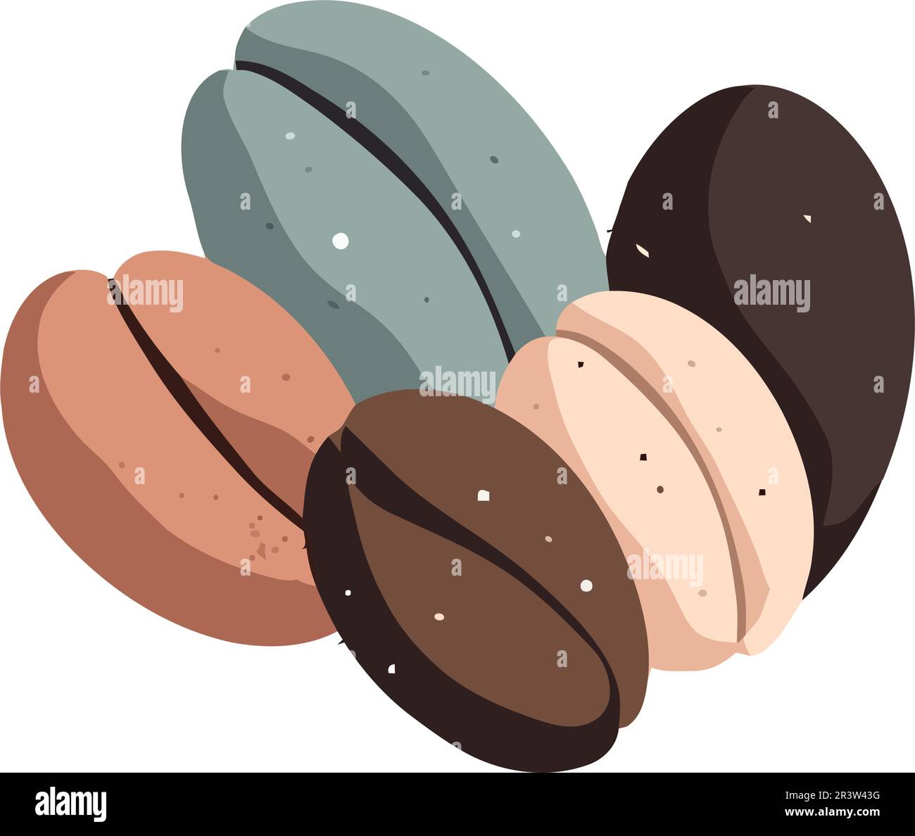 vector illustration of coffee beans Stock Vector Image & Art - Alamy