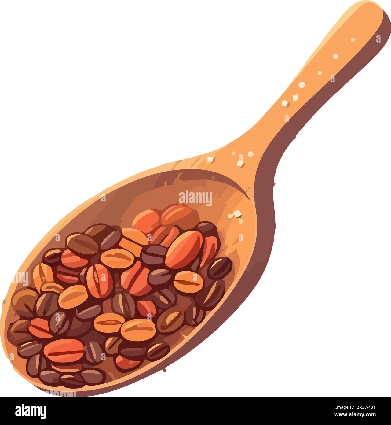 Fresh organic coffee seeds, healthy eating Stock Vector Image & Art - Alamy