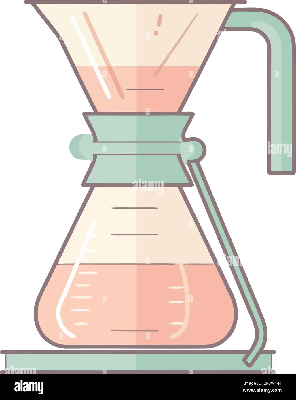 Flat vector filter coffee maker isolated Stock Vector Image & Art - Alamy