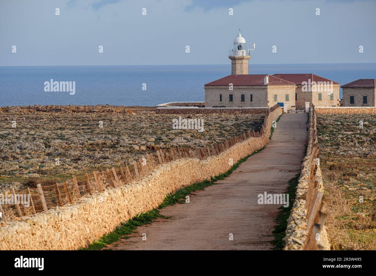 Punta Nati cape lighthouse Stock Photo - Alamy
