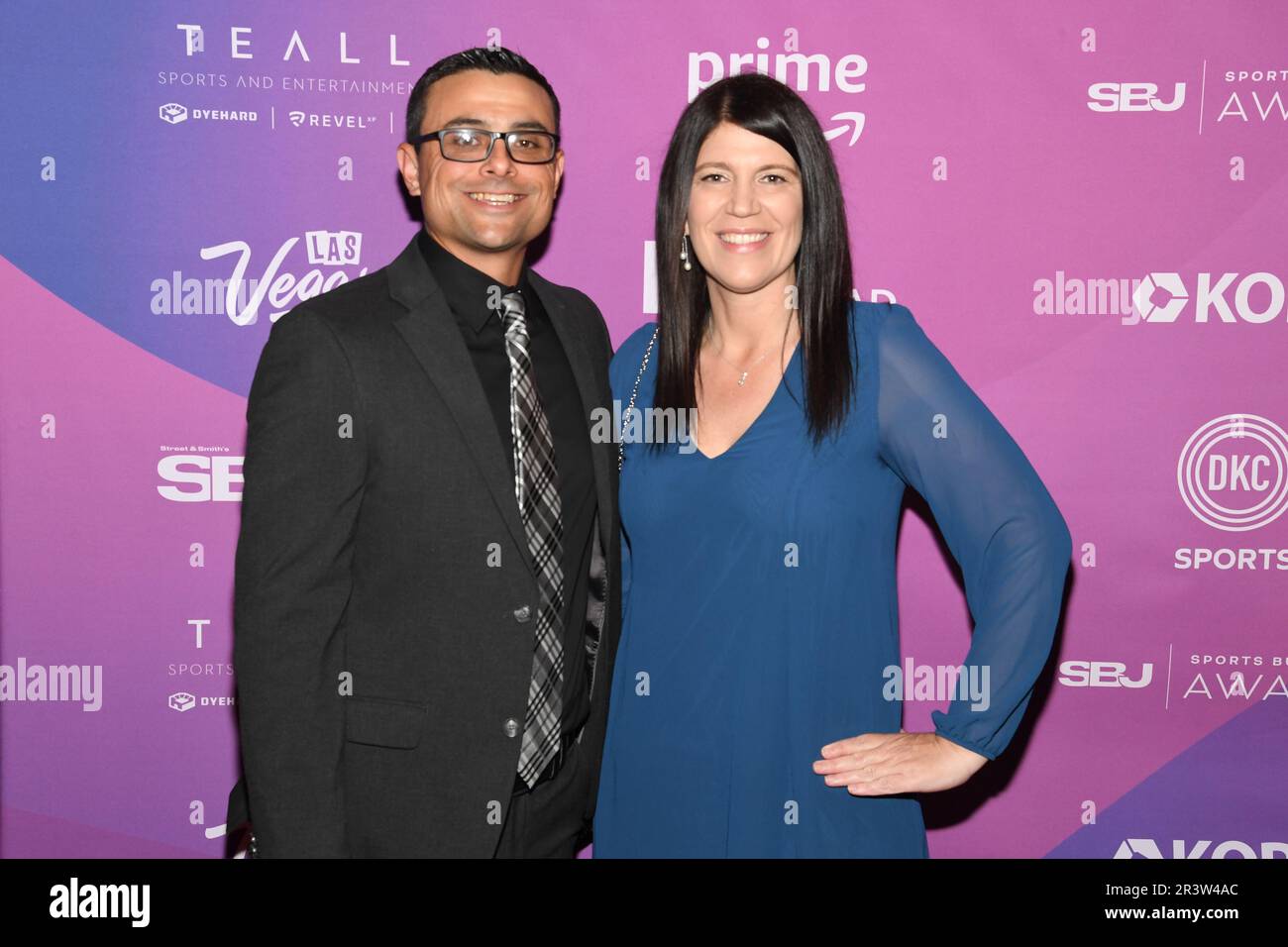 New York, USA. 24th May, 2023. Michael Bynum and Lisa Pearson walking ...