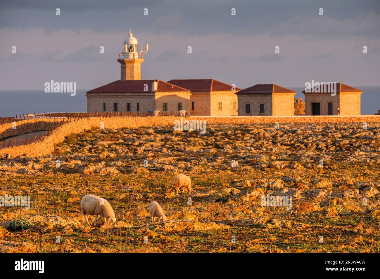 Punta Nati cape lighthouse Stock Photo - Alamy