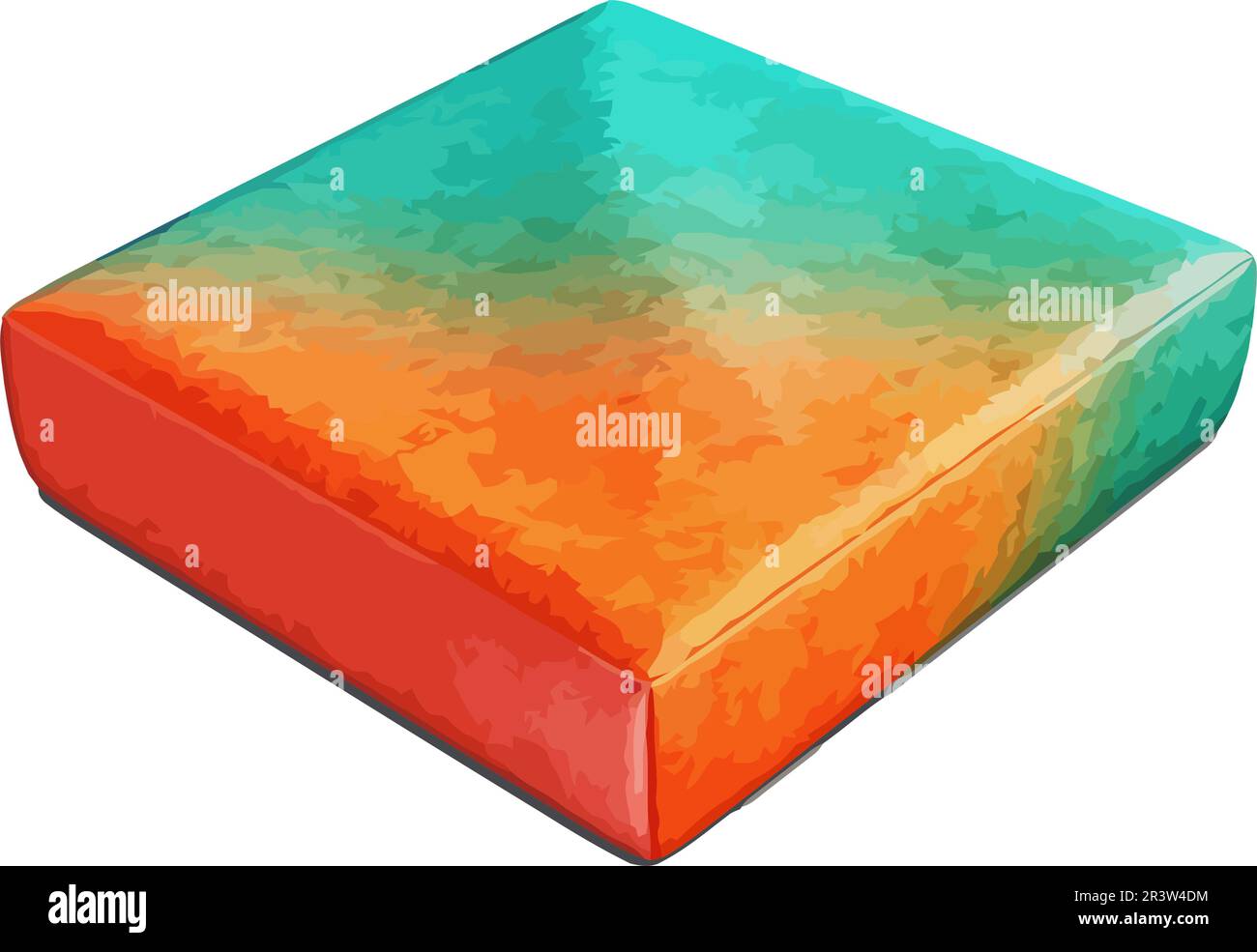 Multi colored cushion isolated Stock Vector Image & Art - Alamy