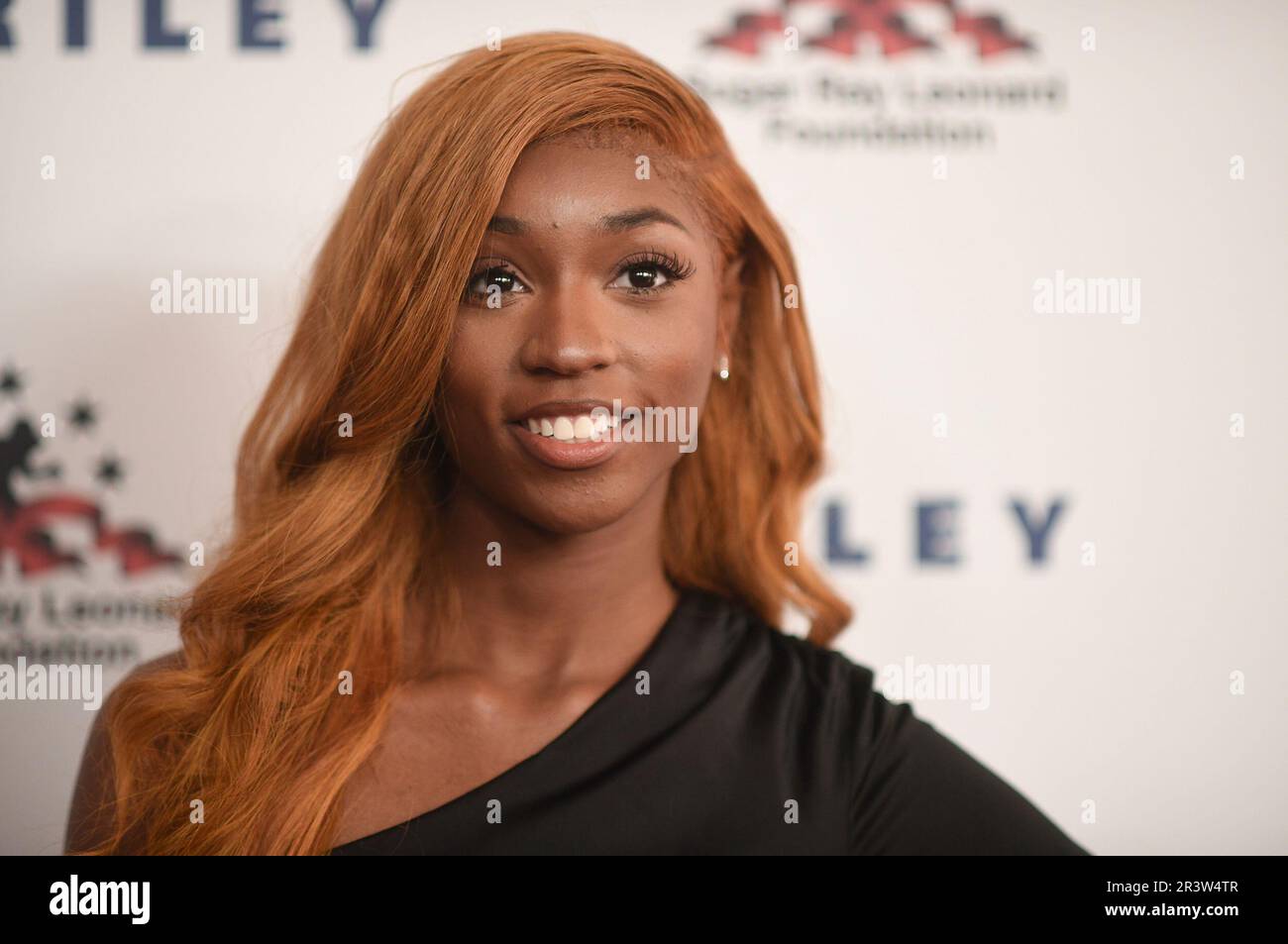 Gabby Samone arrives at the 12th annual Sugar Ray Leonard Foundation ...