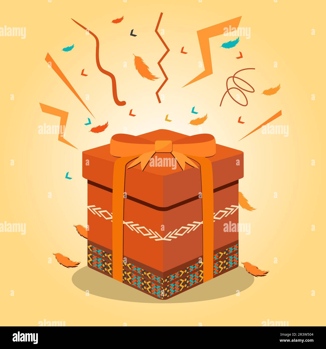 gift box native america day celebration with Apache traditional ...