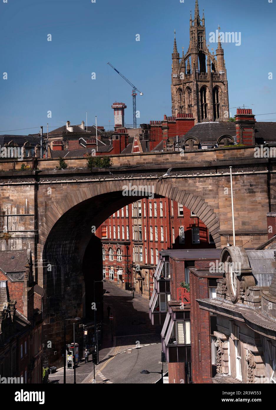 Church above railway hi-res stock photography and images - Alamy