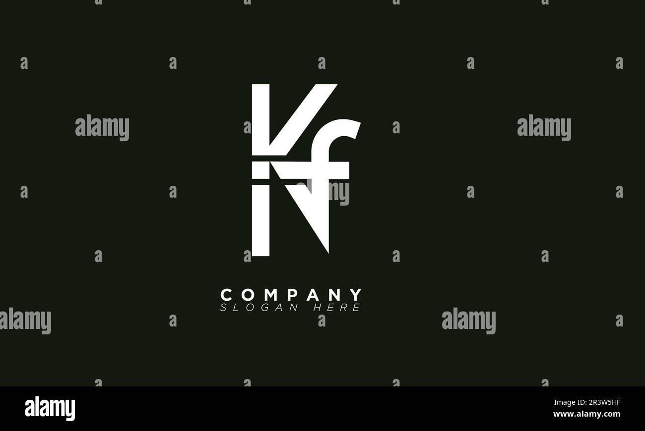 KF Alphabet letters Initials Monogram logo Stock Vector Image & Art - Alamy