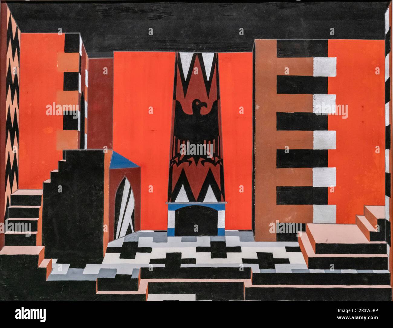 Stage scenery design Stock Photo - Alamy
