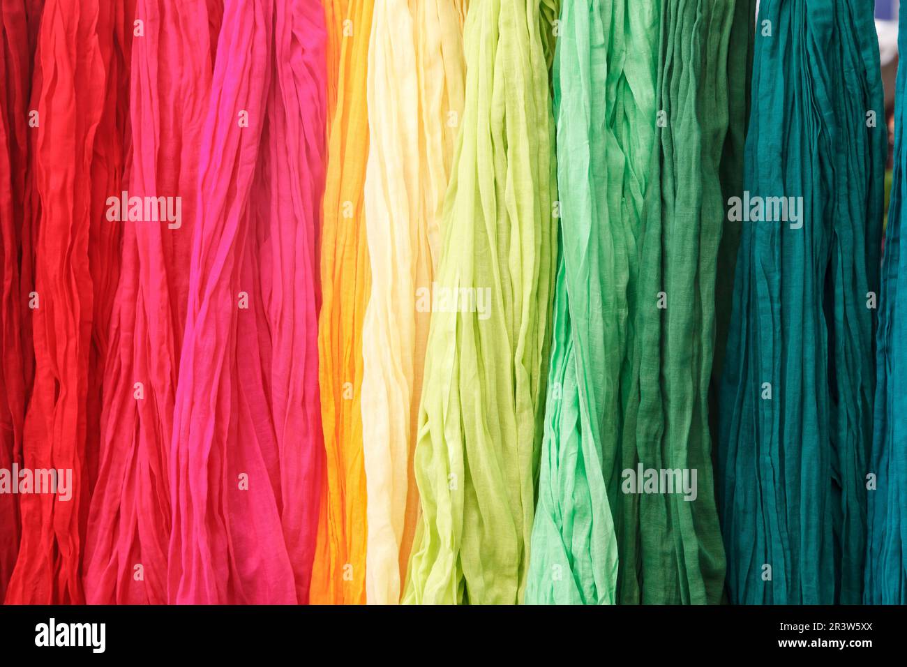 Cloth cloths at a market in Provence, France Stock Photo - Alamy