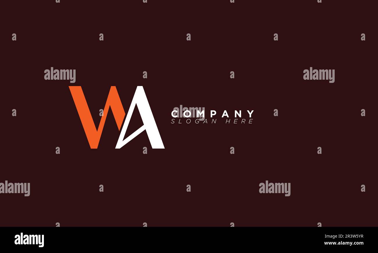 WA Alphabet letters Initials Monogram logo Stock Vector Image & Art - Alamy