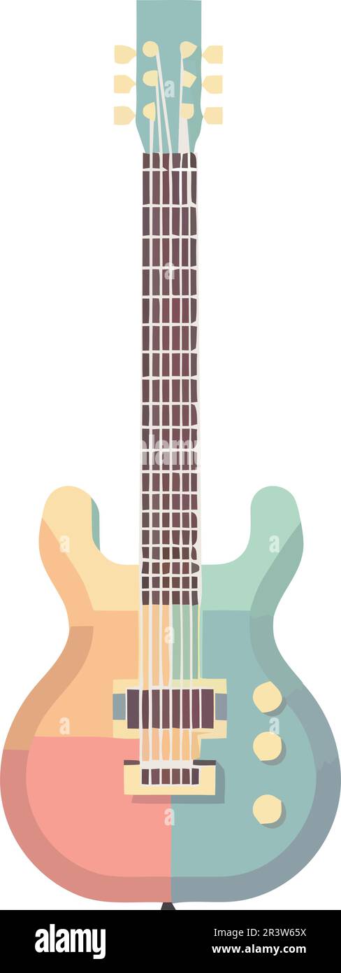 Electric guitar creates harmony composition Stock Vector Image & Art - Alamy