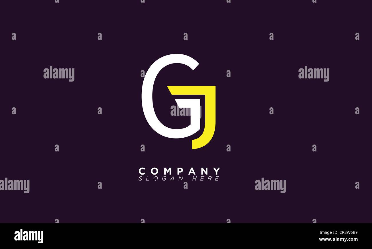 GJ Alphabet letters Initials Monogram logo Stock Vector Image & Art - Alamy