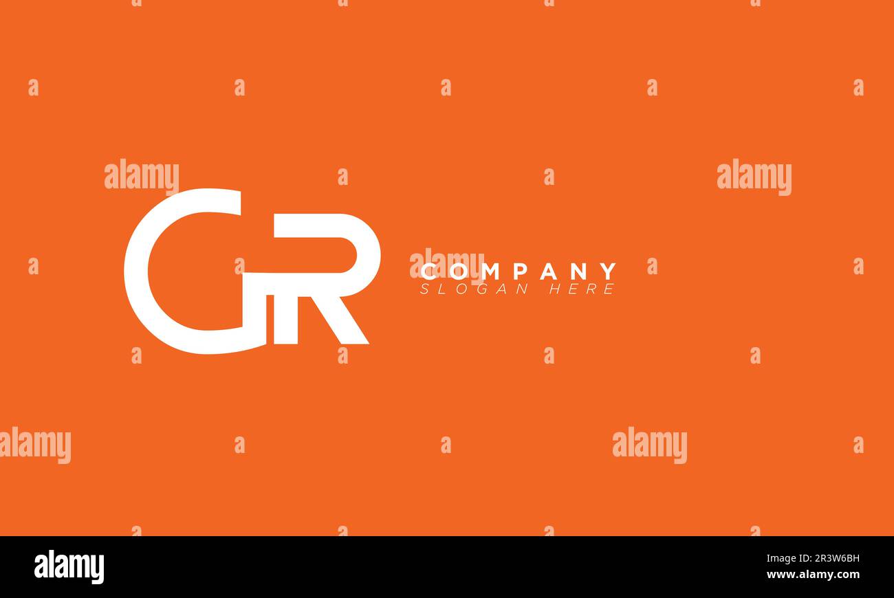 GR Alphabet letters Initials Monogram logo Stock Vector Image & Art - Alamy