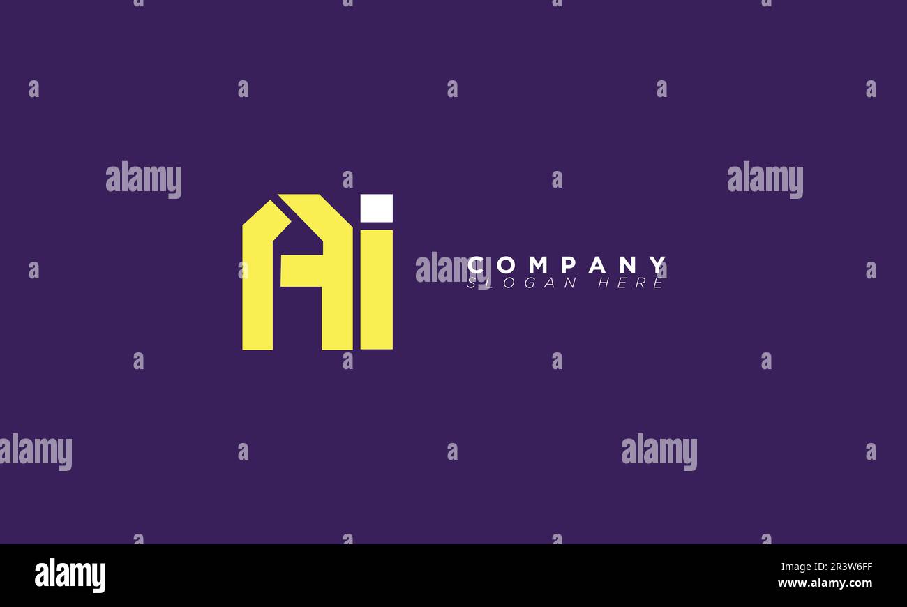AI Alphabet letters Initials Monogram logo Stock Vector Image & Art - Alamy