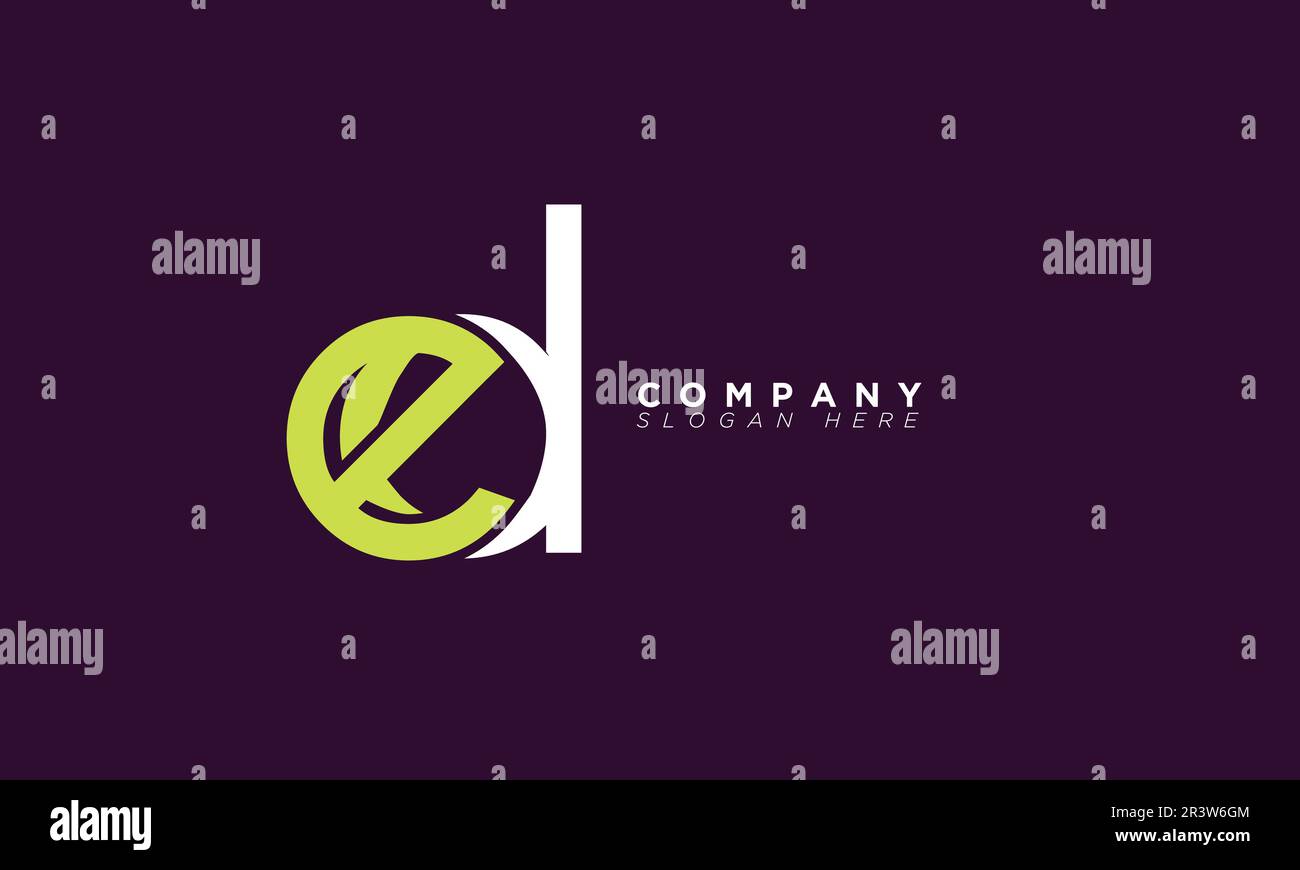 ED Alphabet letters Initials Monogram logo Stock Vector Image & Art - Alamy