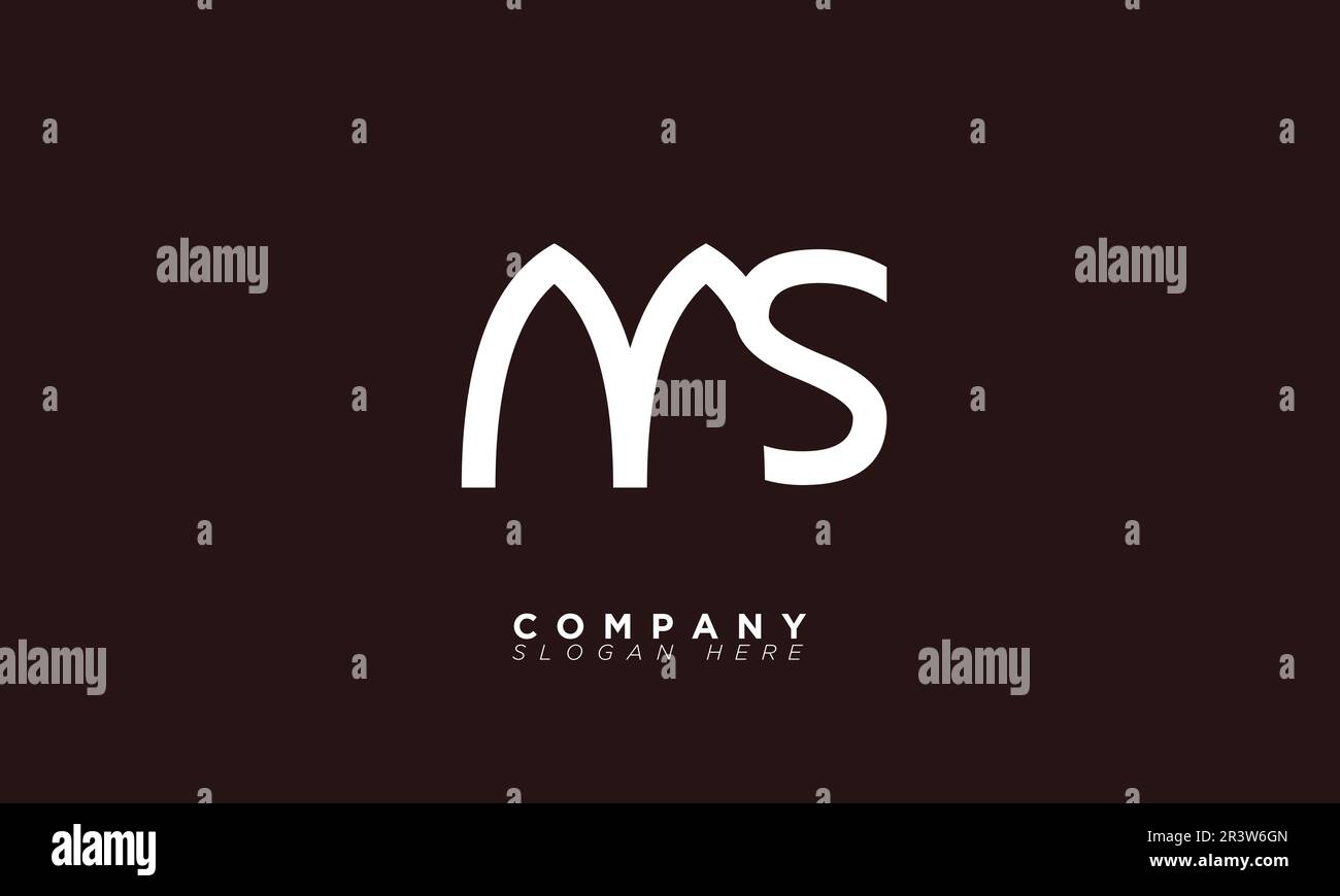 Ms Alphabet Letters Initials Monogram Logo Stock Vector Image And Art Alamy