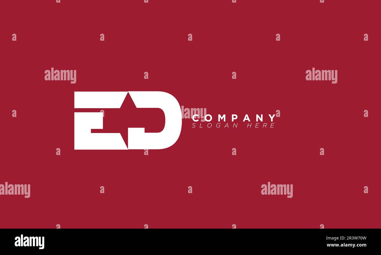 ED Alphabet letters Initials Monogram logo Stock Vector Image & Art - Alamy