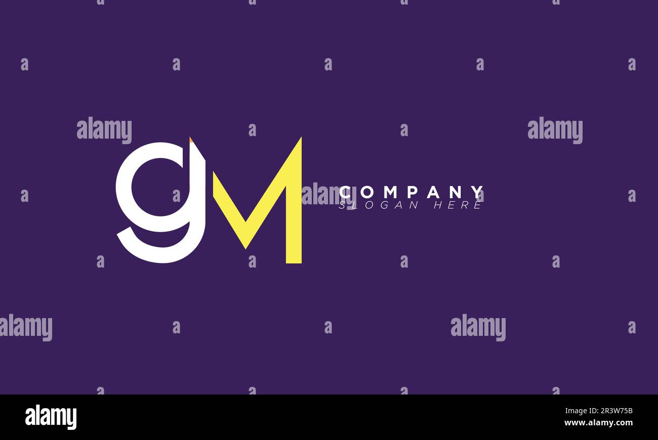 GM Alphabet letters Initials Monogram logo Stock Vector Image & Art - Alamy