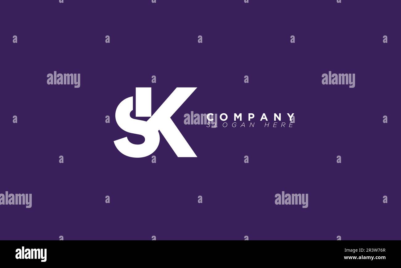 SK Alphabet letters Initials Monogram logo Stock Vector Image & Art - Alamy