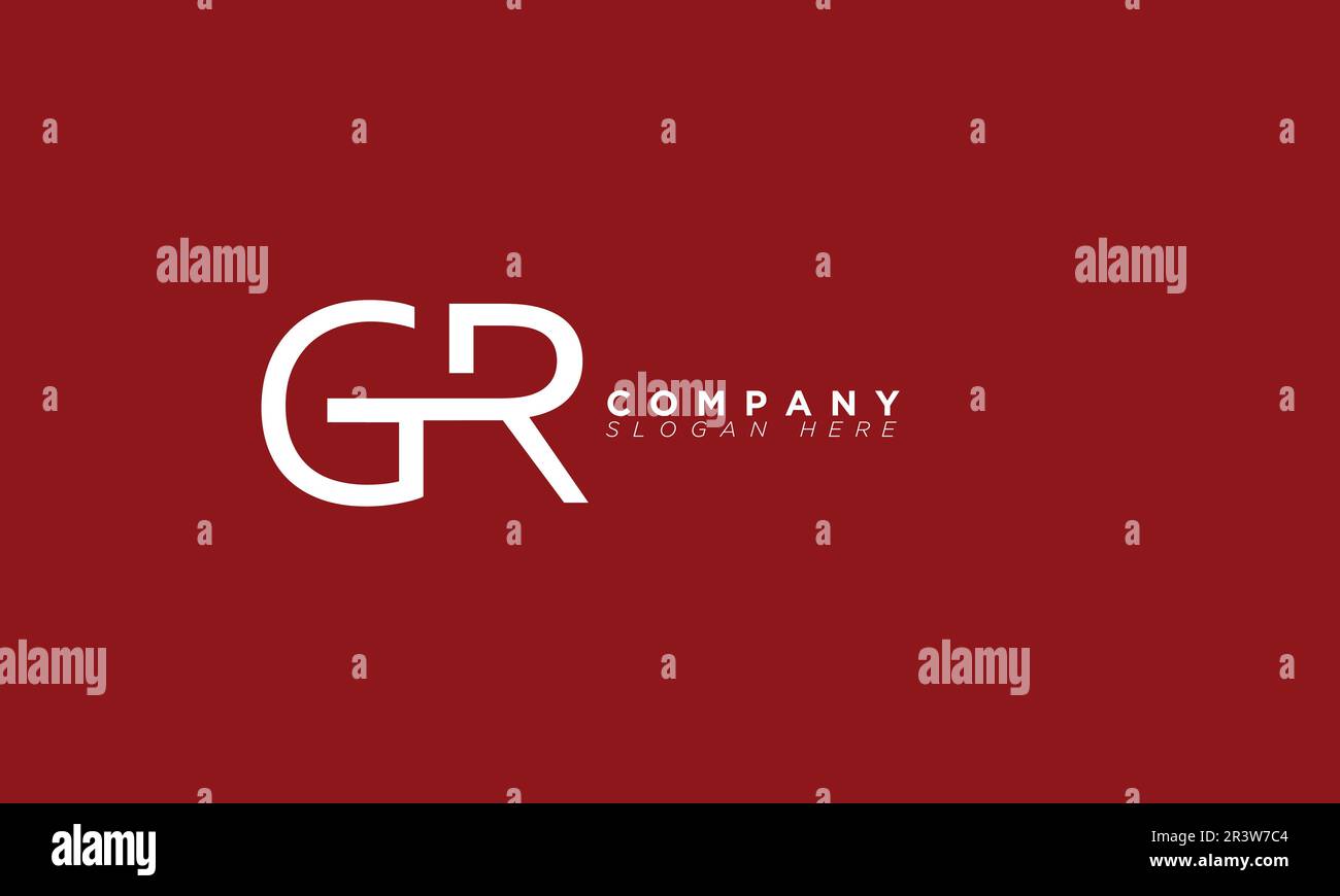 GR Alphabet letters Initials Monogram logo Stock Vector Image & Art - Alamy