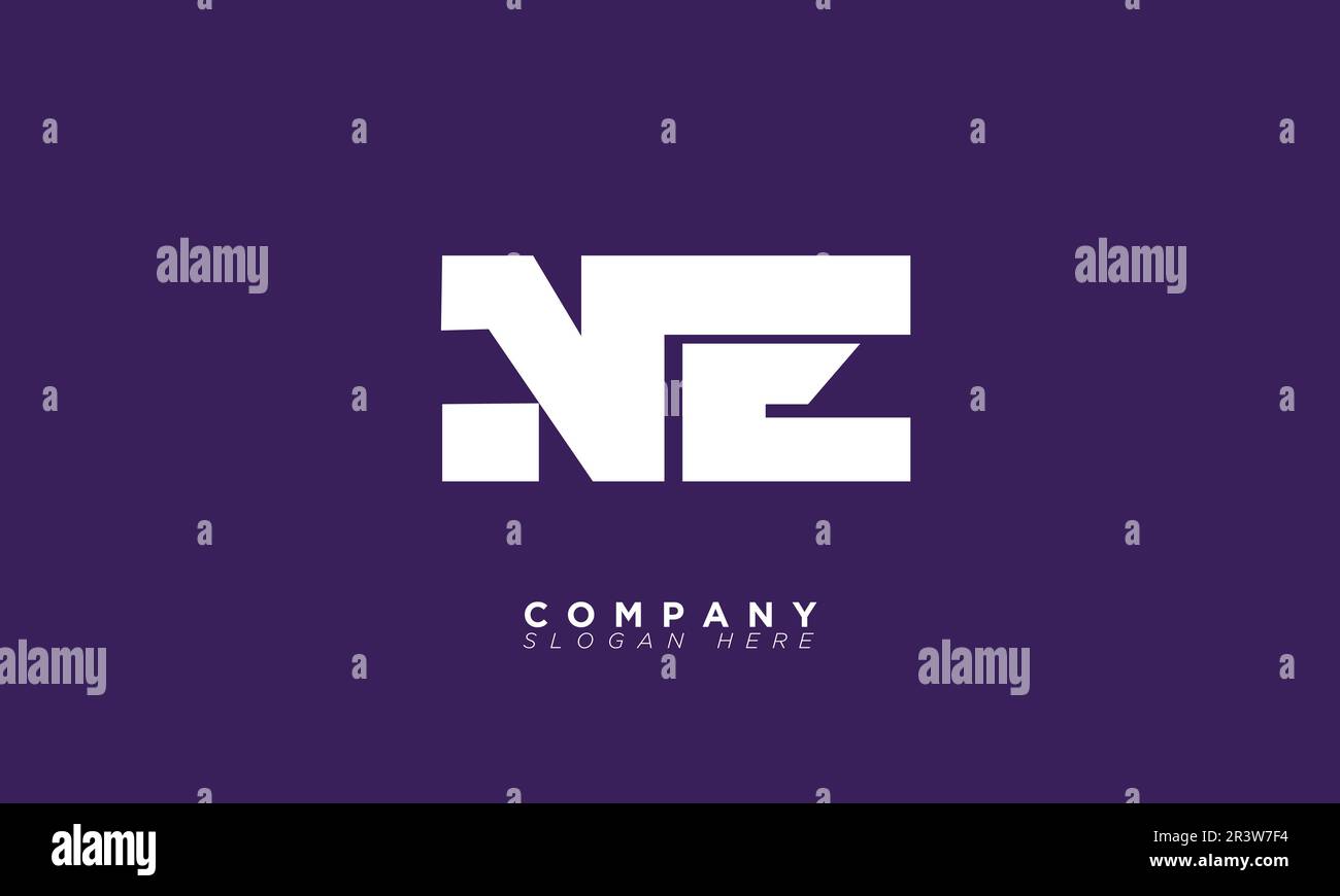 NE Alphabet letters Initials Monogram logo Stock Vector Image & Art - Alamy