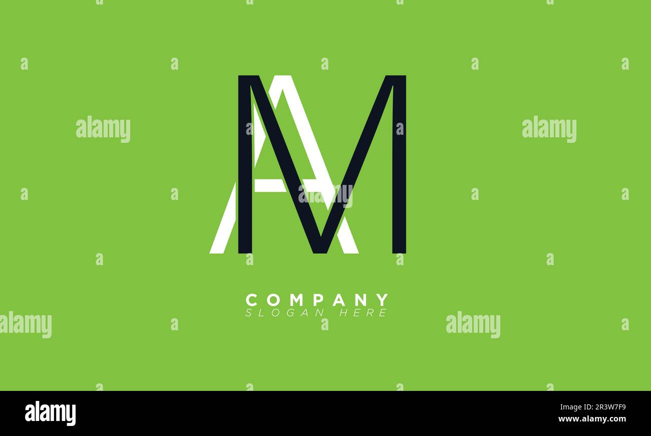 AM Alphabet letters Initials Monogram logo Stock Vector Image & Art - Alamy