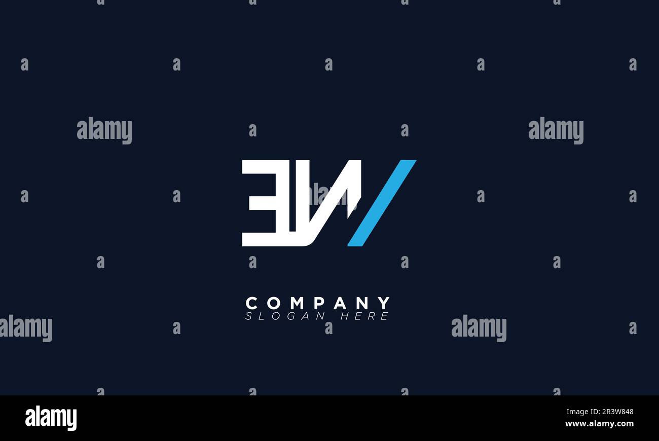 EW Alphabet letters Initials Monogram logo Stock Vector Image & Art - Alamy