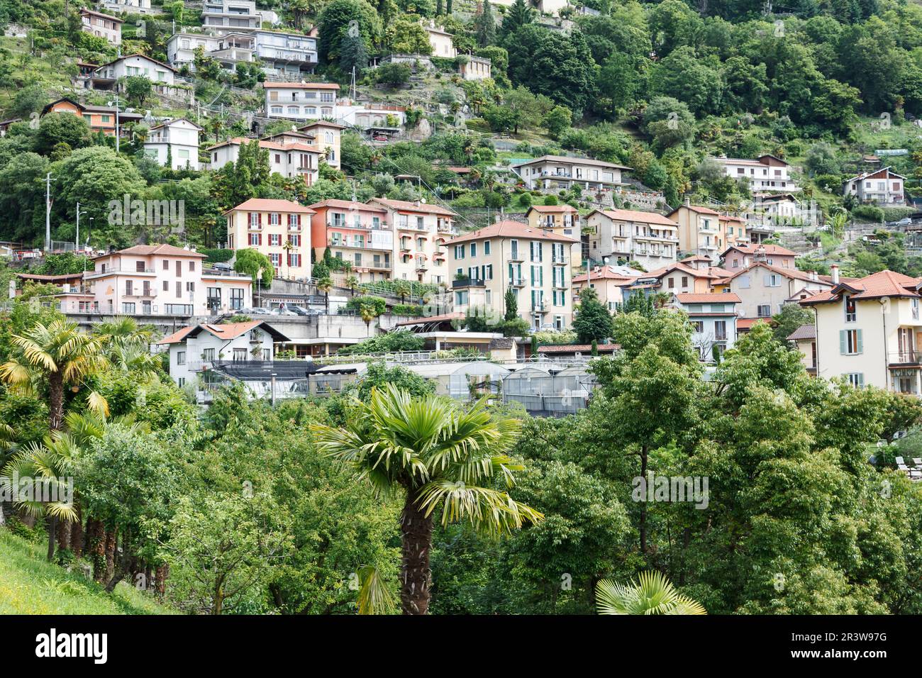 Cannero Riviera, Ortsansicht, Piemont, Verbano-Cusio-Ossola, Lake ...