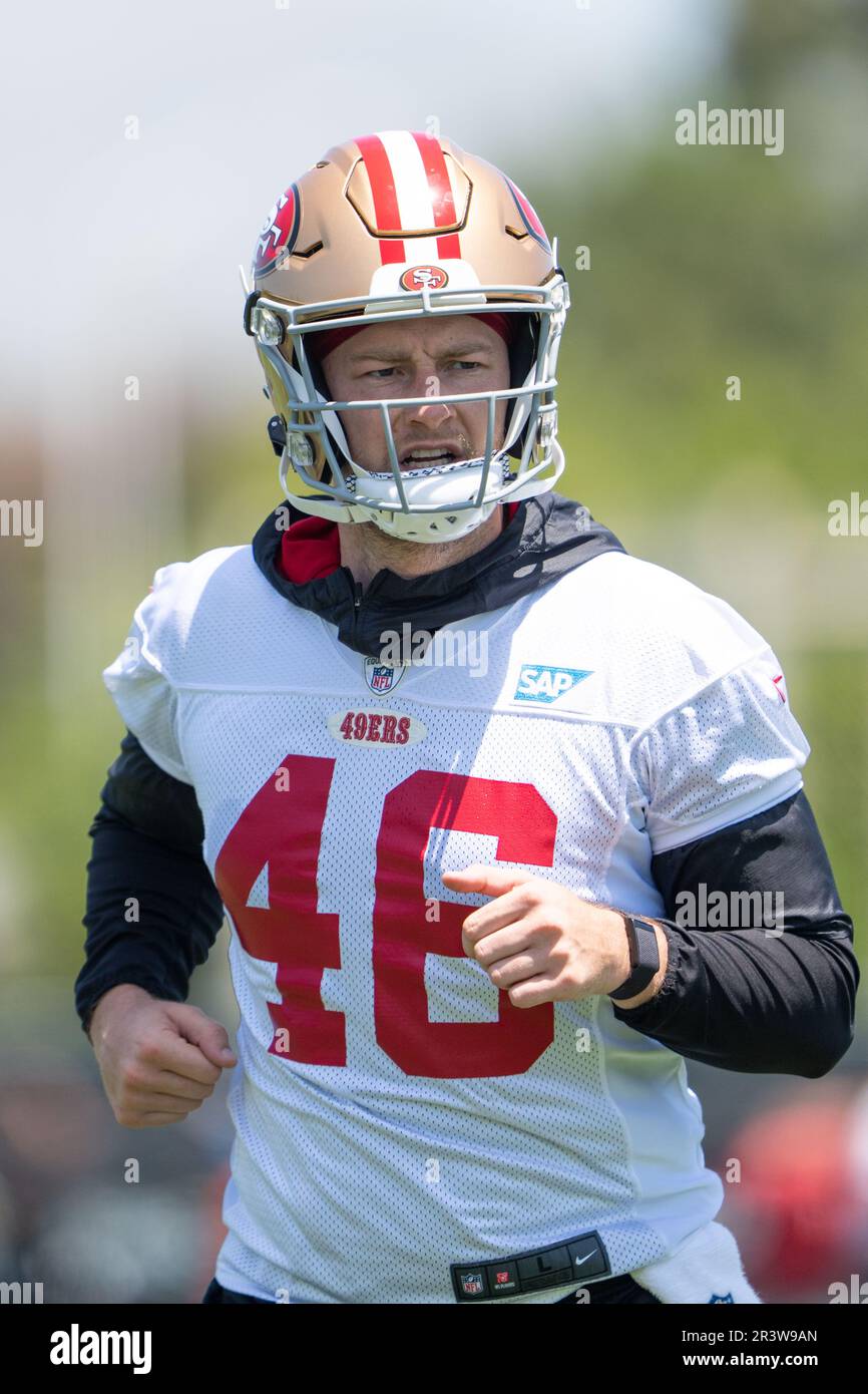 May 23, 2023; Santa Clara, California, USA; San Francisco 49ers long ...