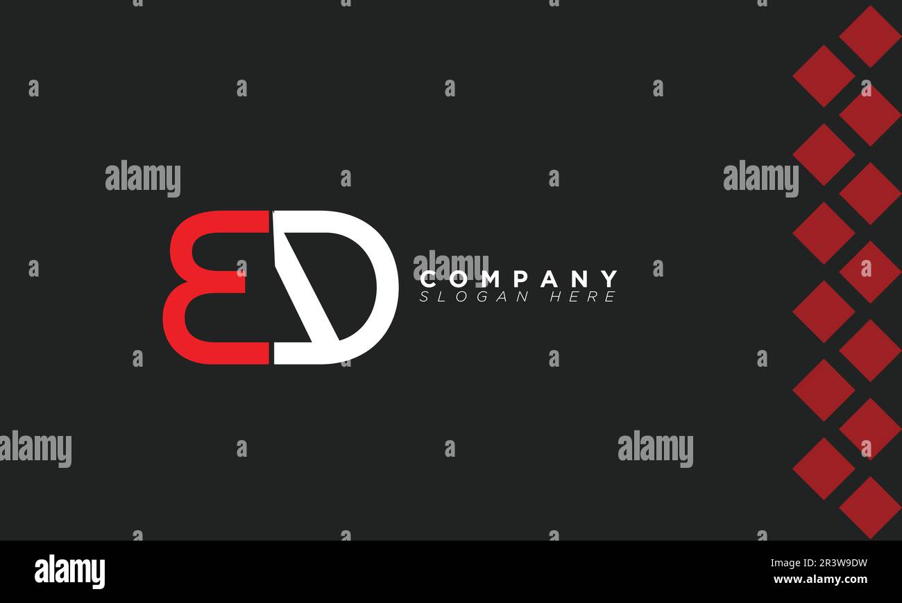 ED Alphabet letters Initials Monogram logo Stock Vector Image & Art - Alamy
