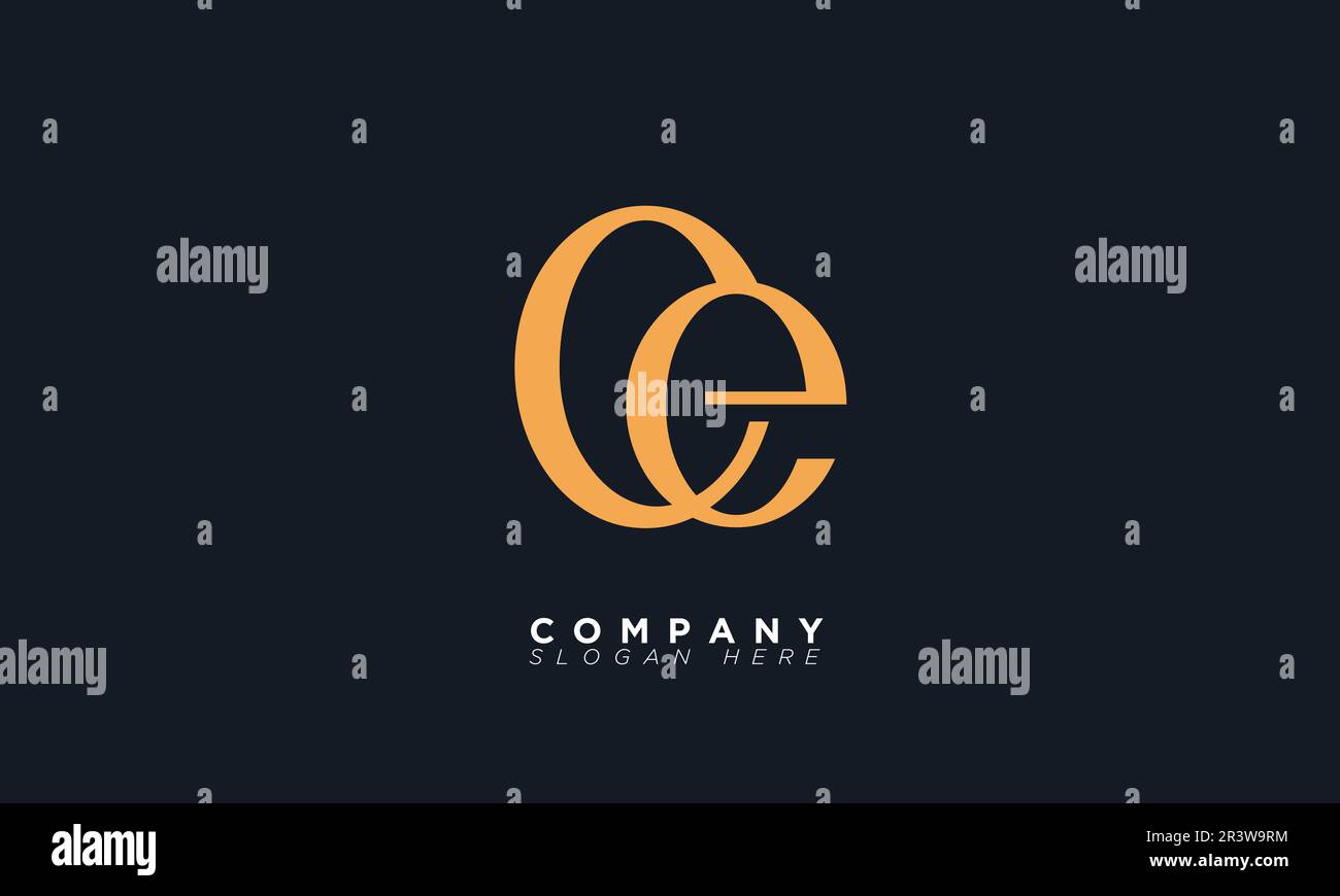 CE Alphabet letters Initials Monogram logo Stock Vector Image & Art - Alamy