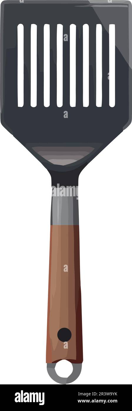 Grilled meat on barbecue, spatula Stock Vector Image & Art - Alamy