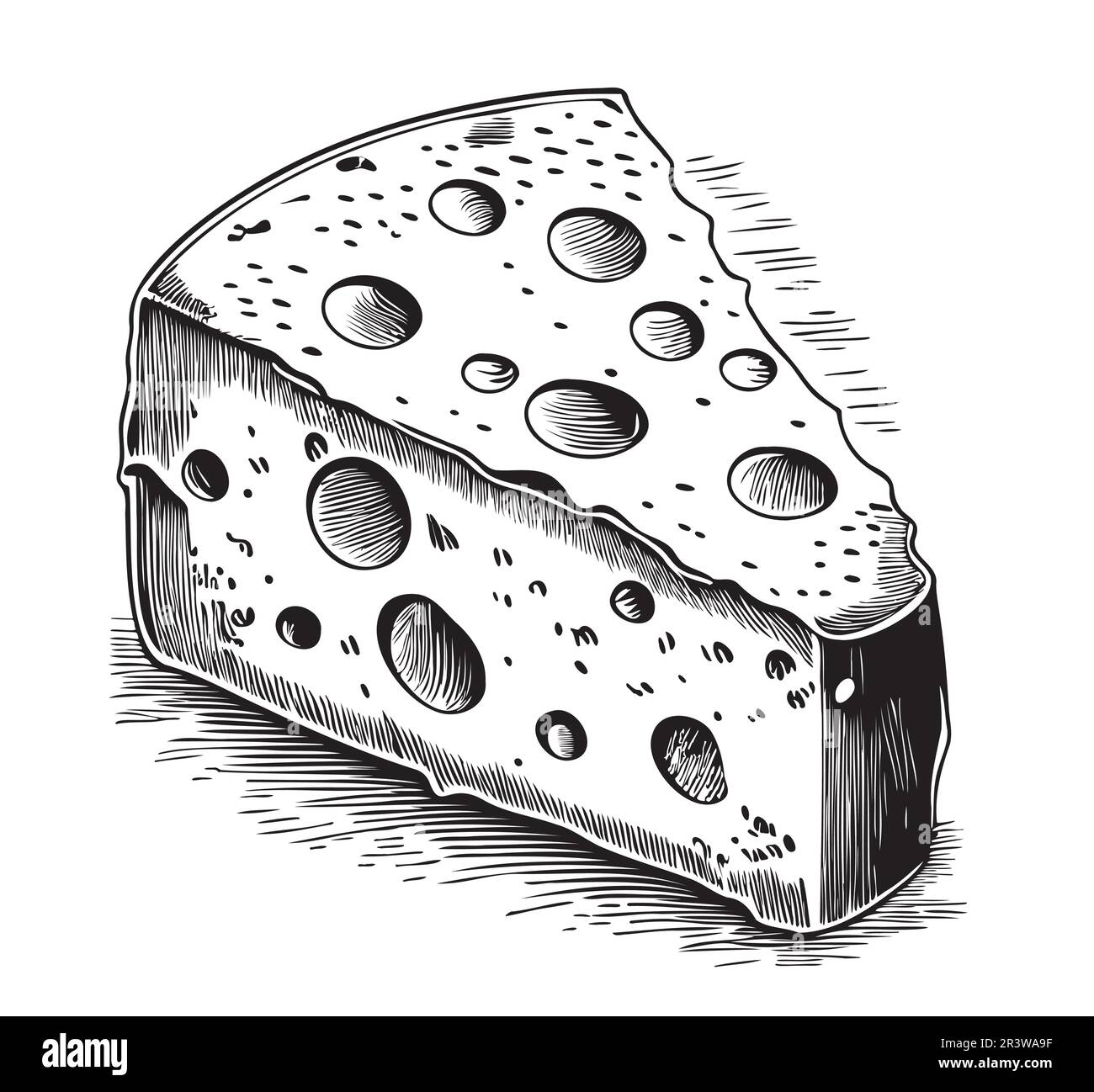 Cartoon cheese Black and White Stock Photos & Images - Alamy