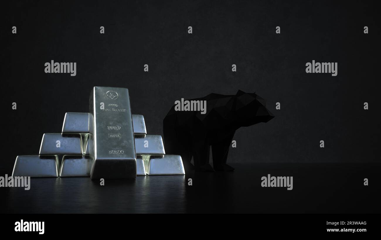 Silver bars falling hi-res stock photography and images - Alamy