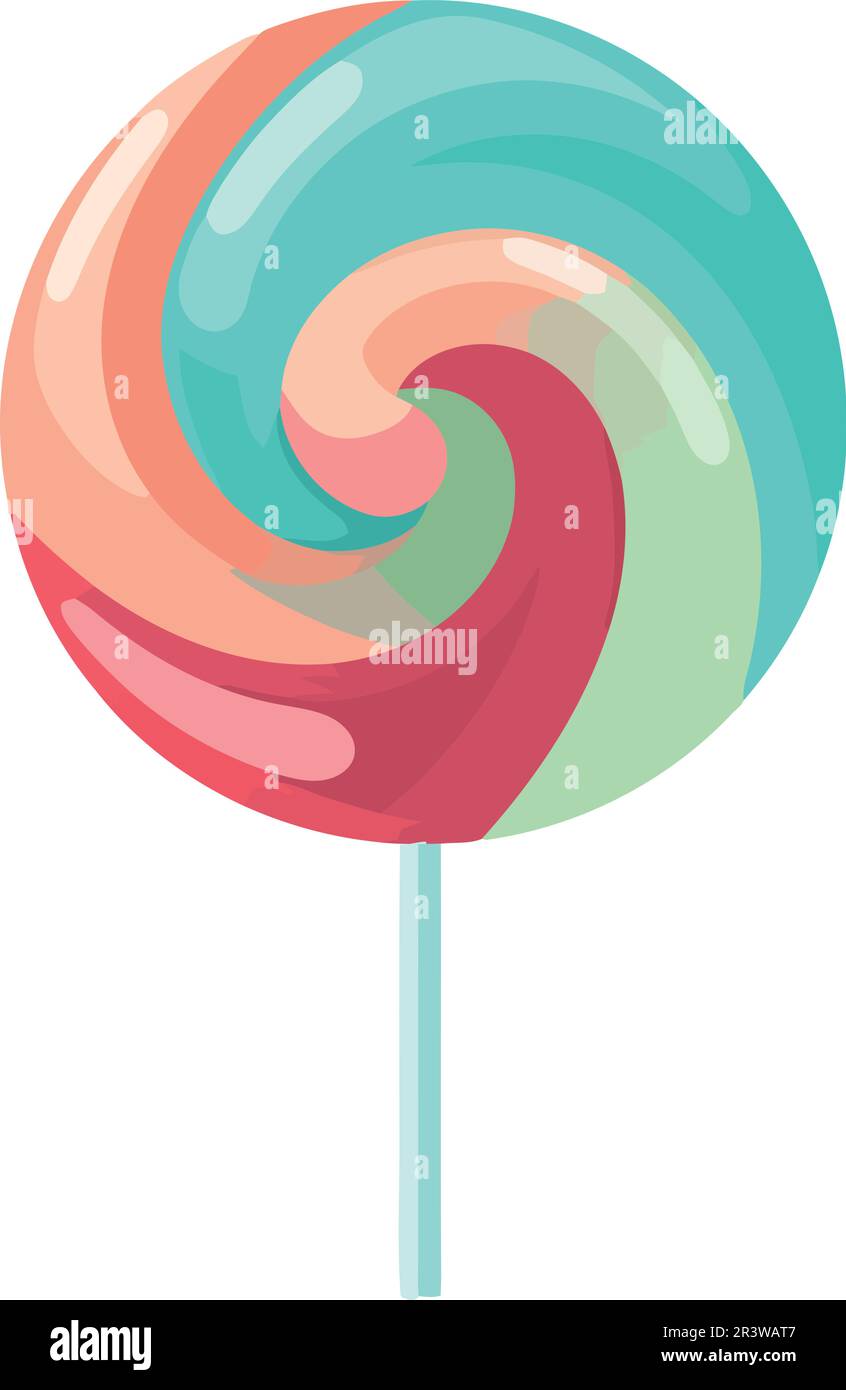 Cute cartoon lollipop in stick Stock Vector Image & Art - Alamy