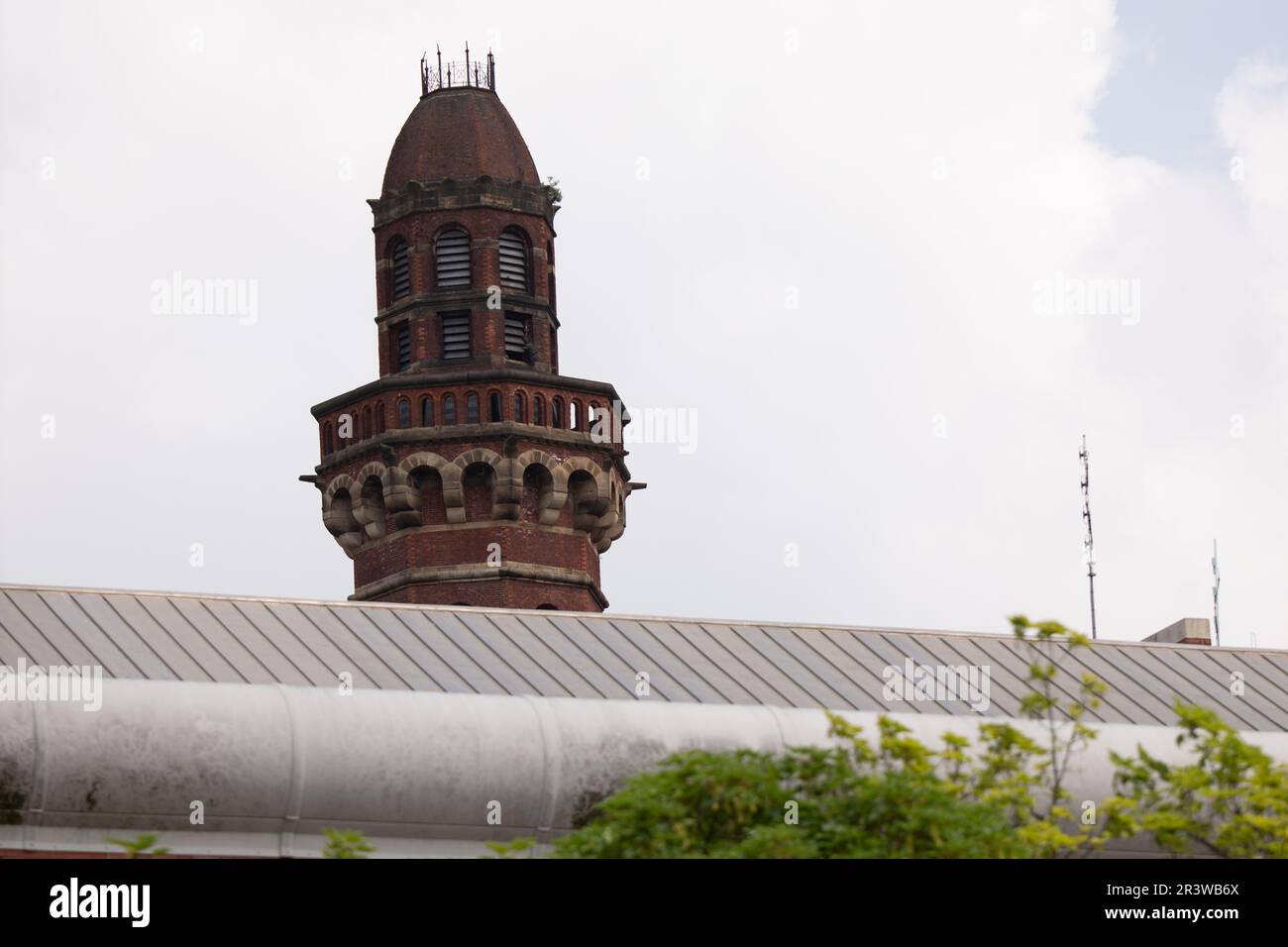 Manchester UK. 23 May 2023 Strangeways prison tower and wall ...
