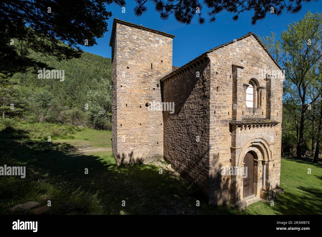 Church of Santa MarÃ­a de IguÃ¡cel Stock Photo - Alamy