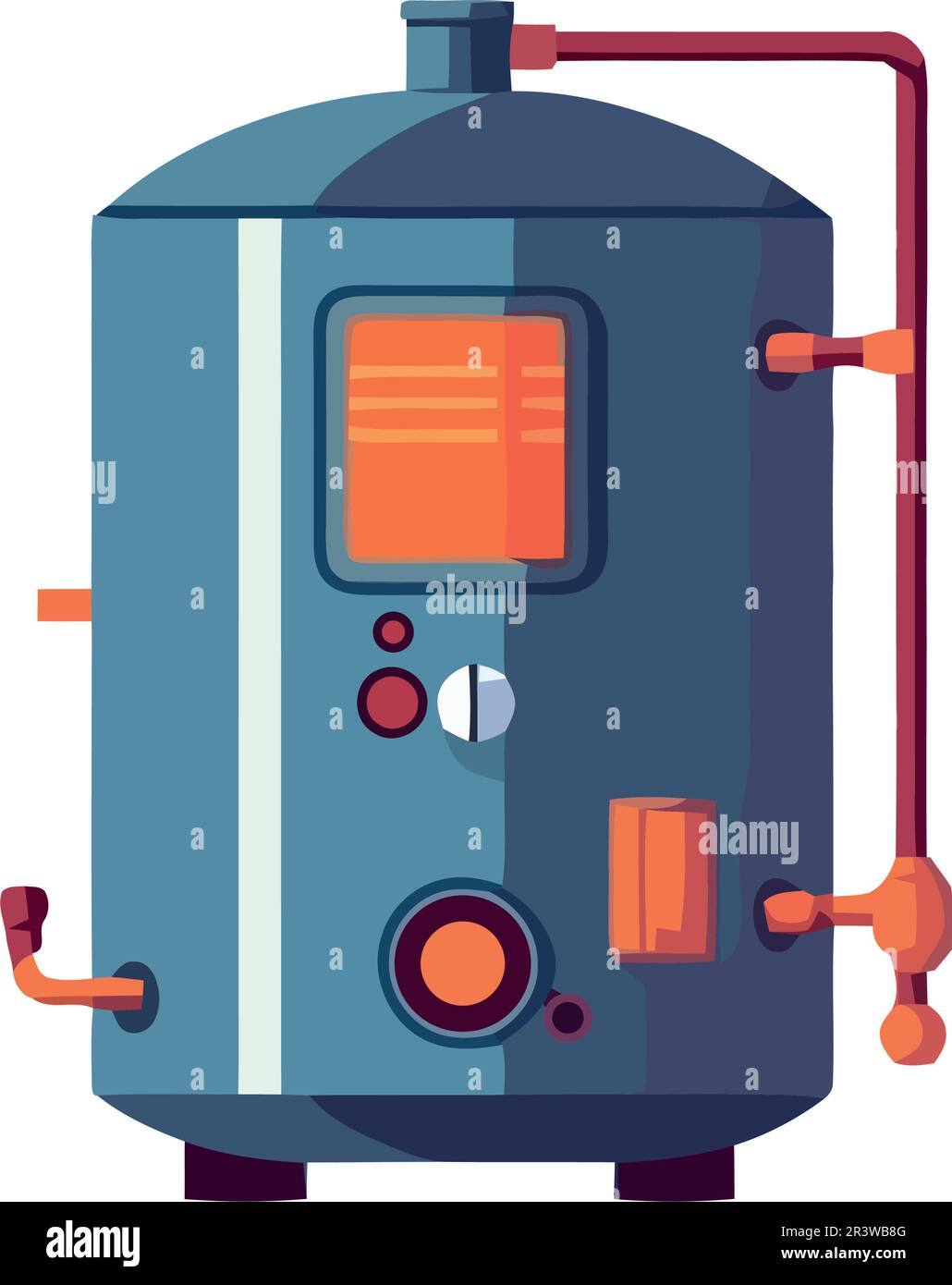 Electric hot water tank Stock Vector Images - Alamy